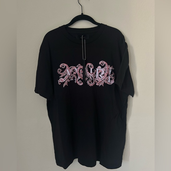 AMIRI | Shirts | Amiri Paisley Core Logo Tee | Poshmark